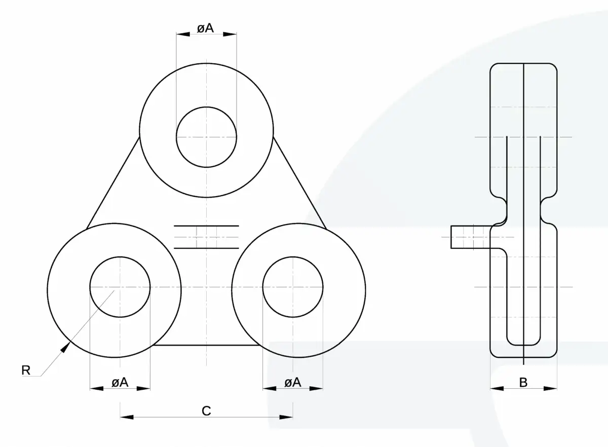 Heavy Duty Triangle Plates now available from stock - Global Rope Fittings